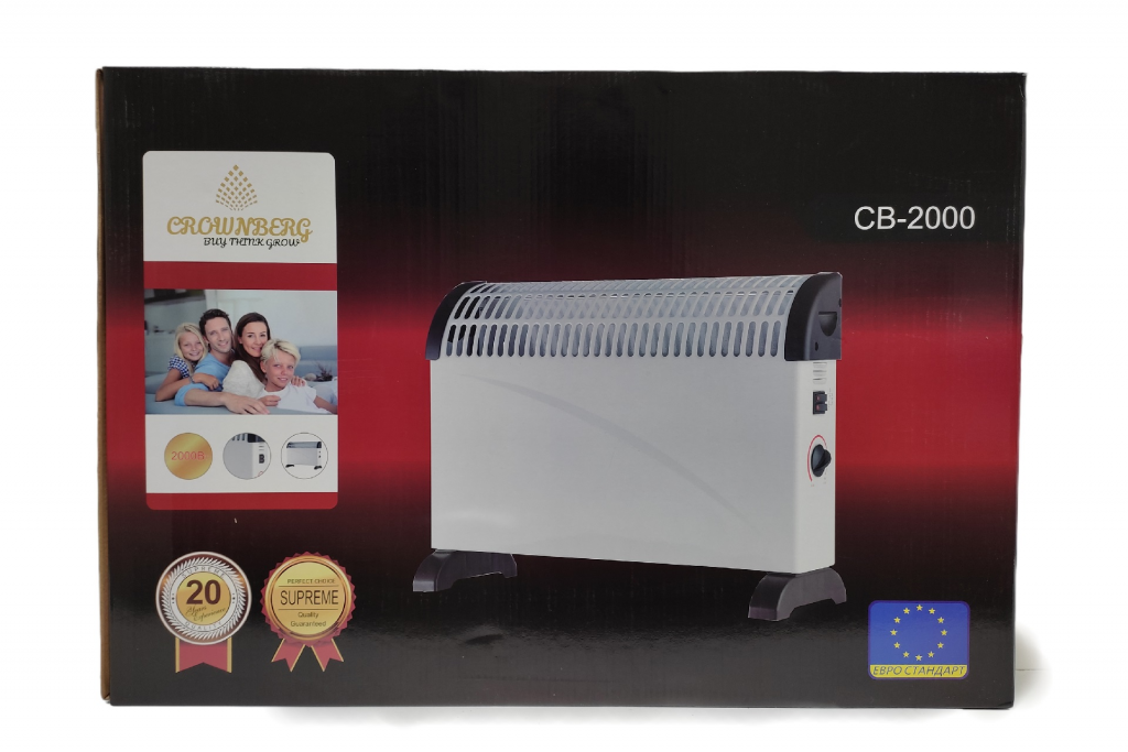 Конвекторний нагрівач Crownberg CB-2000 - Phantom - Дропшиппінг платформа